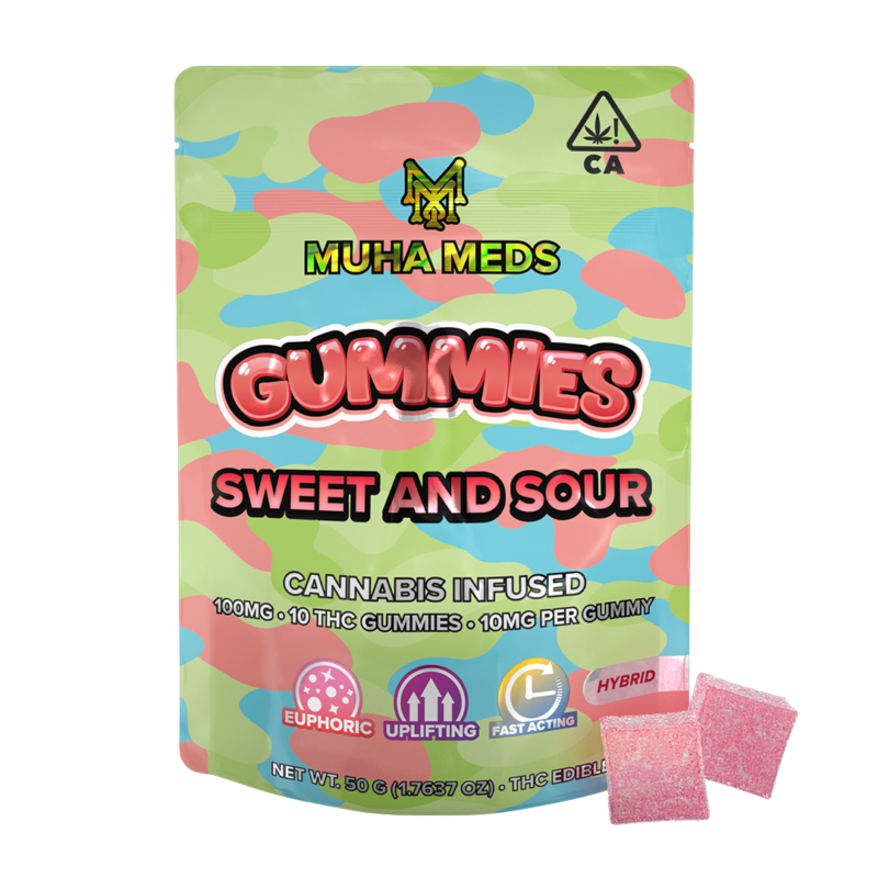 MUHA MEDS SWEET AND SOUR | HYBRID GUMMIES For Sale | Muha Meds USA