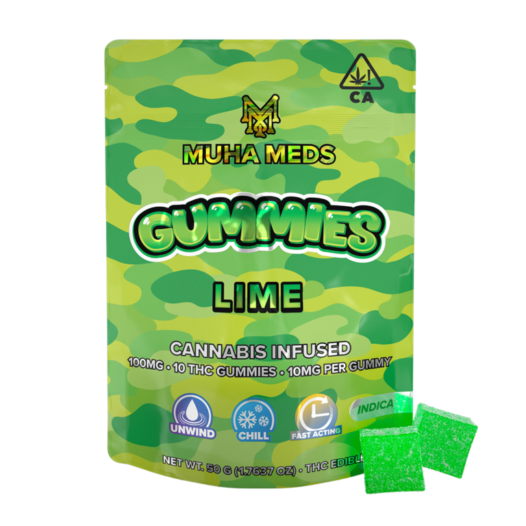 MUHA MEDS LIME | INDICA GUMMIES For Sale | Muha Meds USA