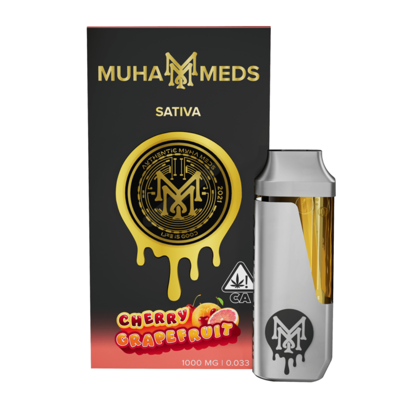 MUHA MEDS CHERRY GRAPEFRUIT | SATIVA 1000MG THC For Sale | Muha Meds USA